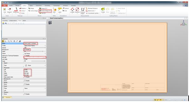How to use a sheet format in SOLIDWORKS Composer
